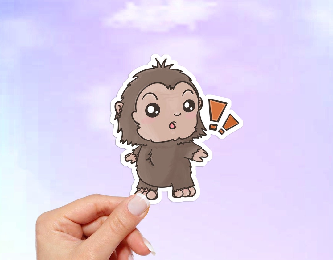 Kawaii Bigfoot Vinyl Sticker: Waterproof Car, Laptop Decal - Etsy