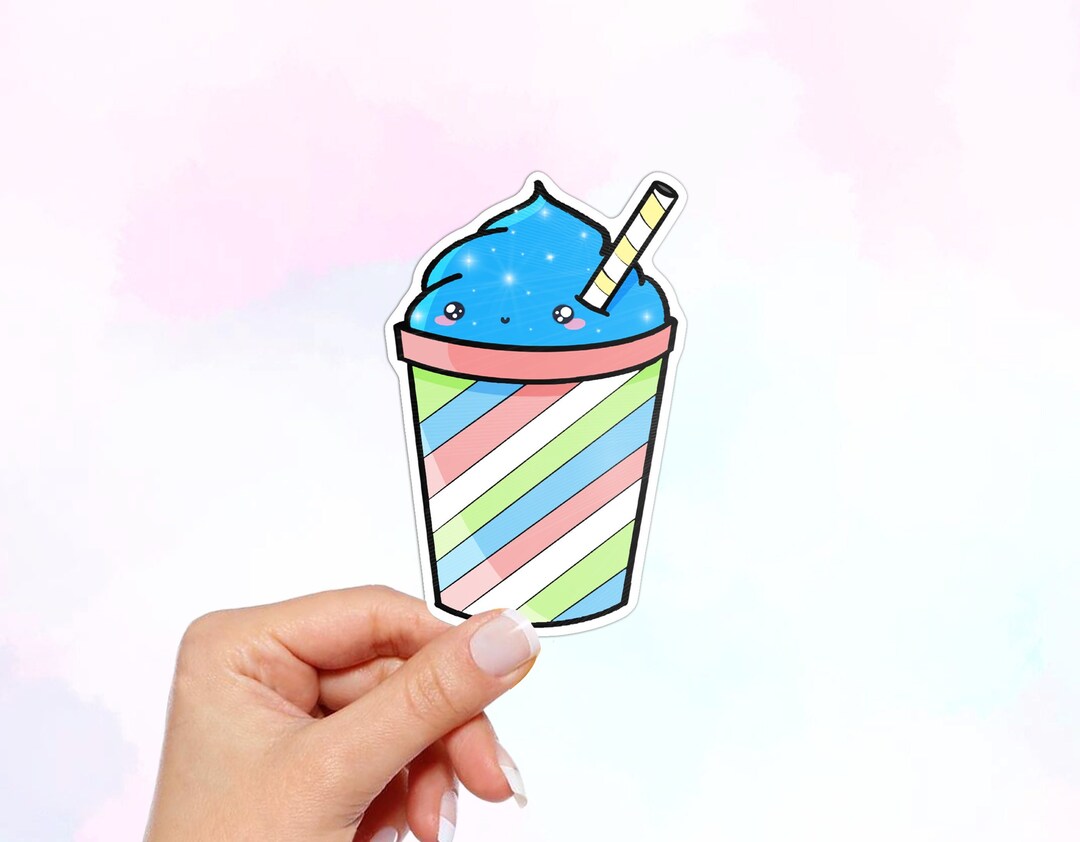 Kawaii Slushy Vinyl Sticker: Waterproof Laptop Decal - Etsy
