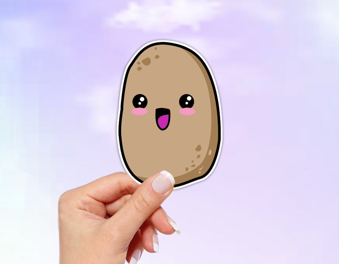 Potato Vinyl Sticker, Waterproof Sticker, Laptop Sticker, Car Sticker ...