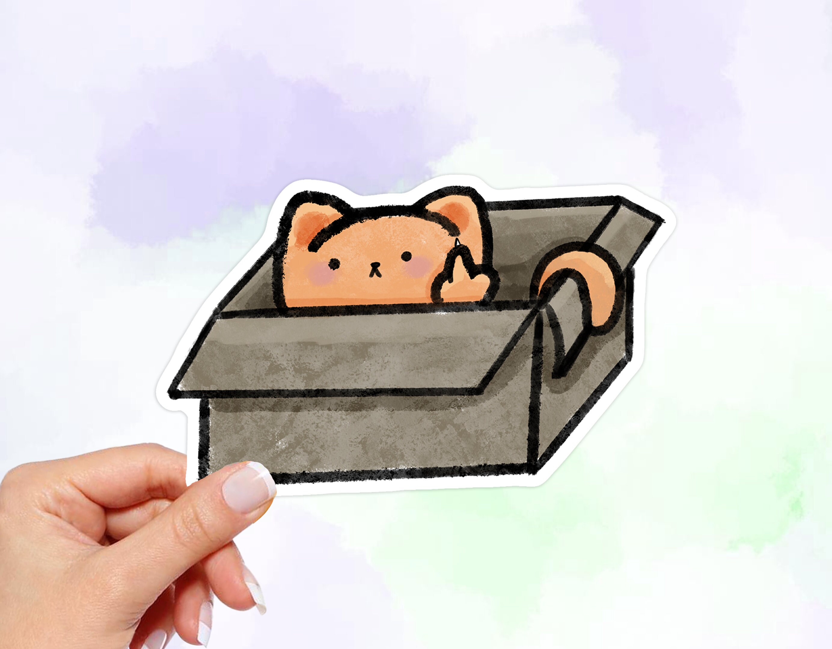 Cat Middle Finger Gif