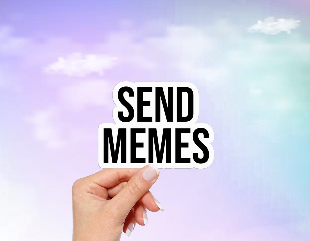 Send Memes Vinyl Sticker, Meme Stickers, Water Bottle Stickers, Laptop ...