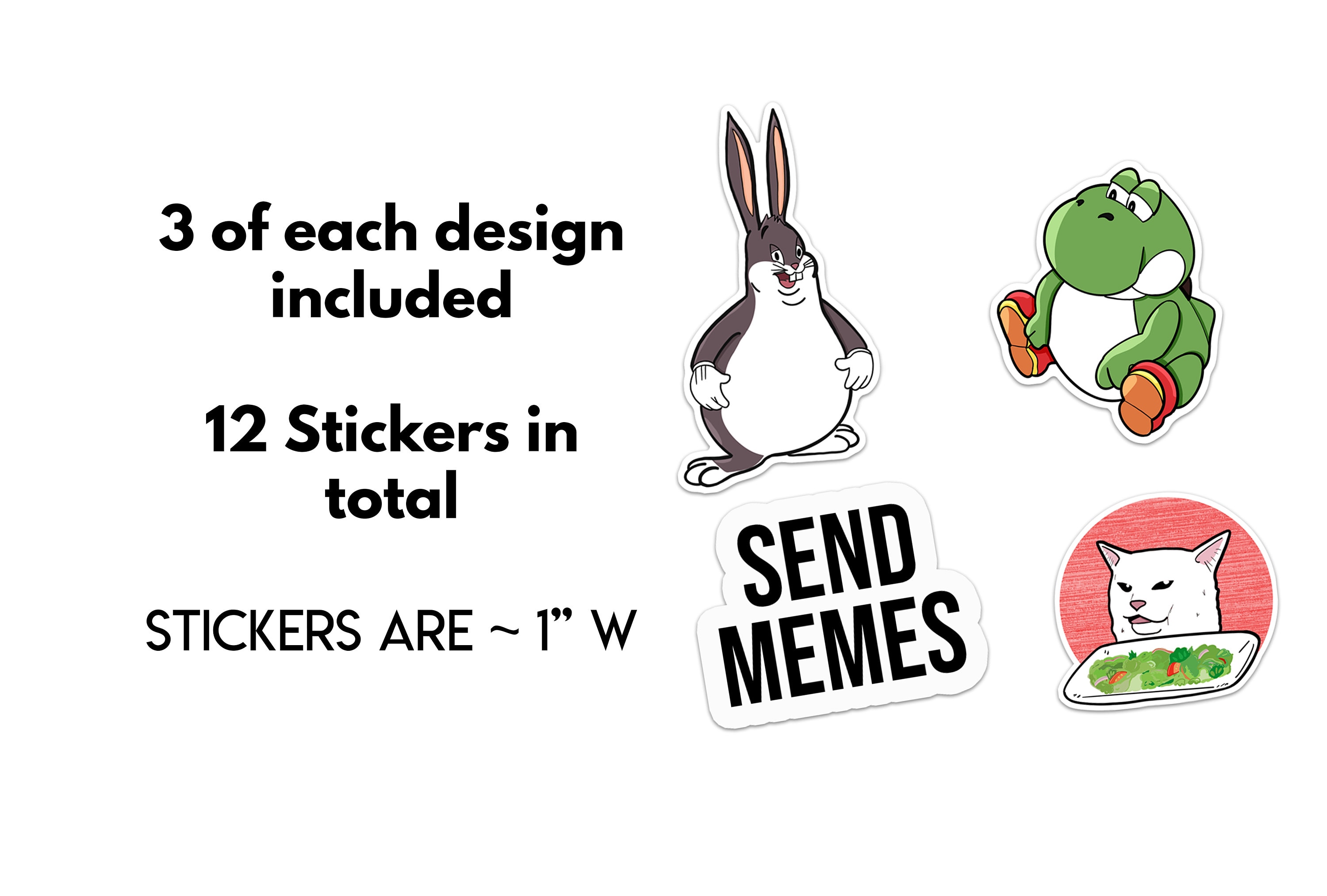 Meme Sticker Pack Meme Vinyl Stickers | Etsy