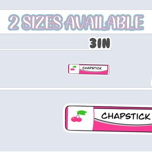 Chapstick Vinyl Sticker, Waterproof Sticker, Laptop Sticker, Car ...