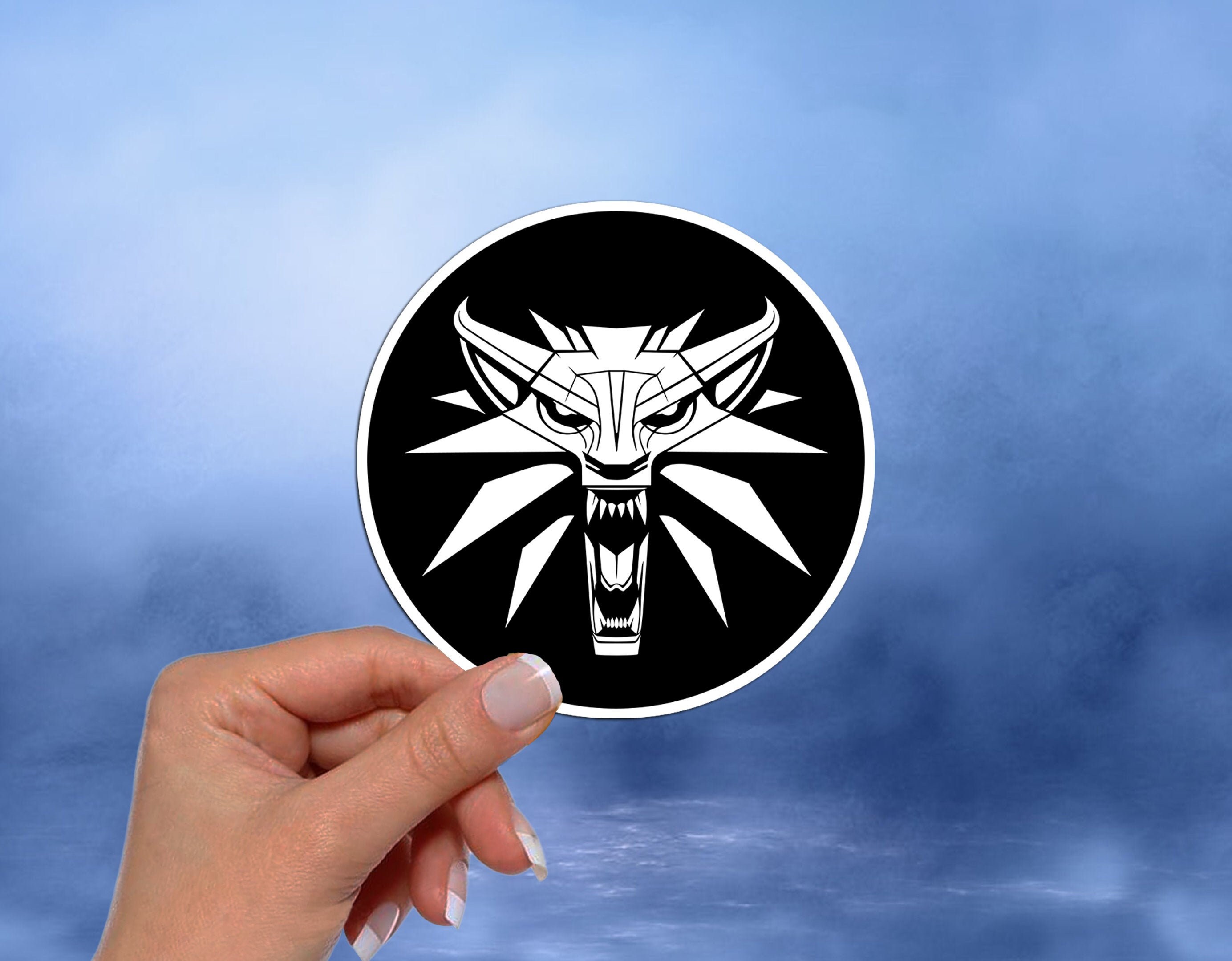 The Witcher Medallion Sticker Video Game Sticker | Etsy