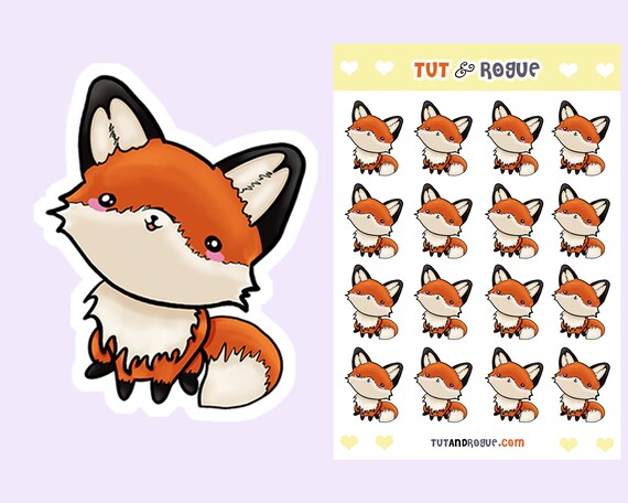Fox Sticker Sheet | Etsy