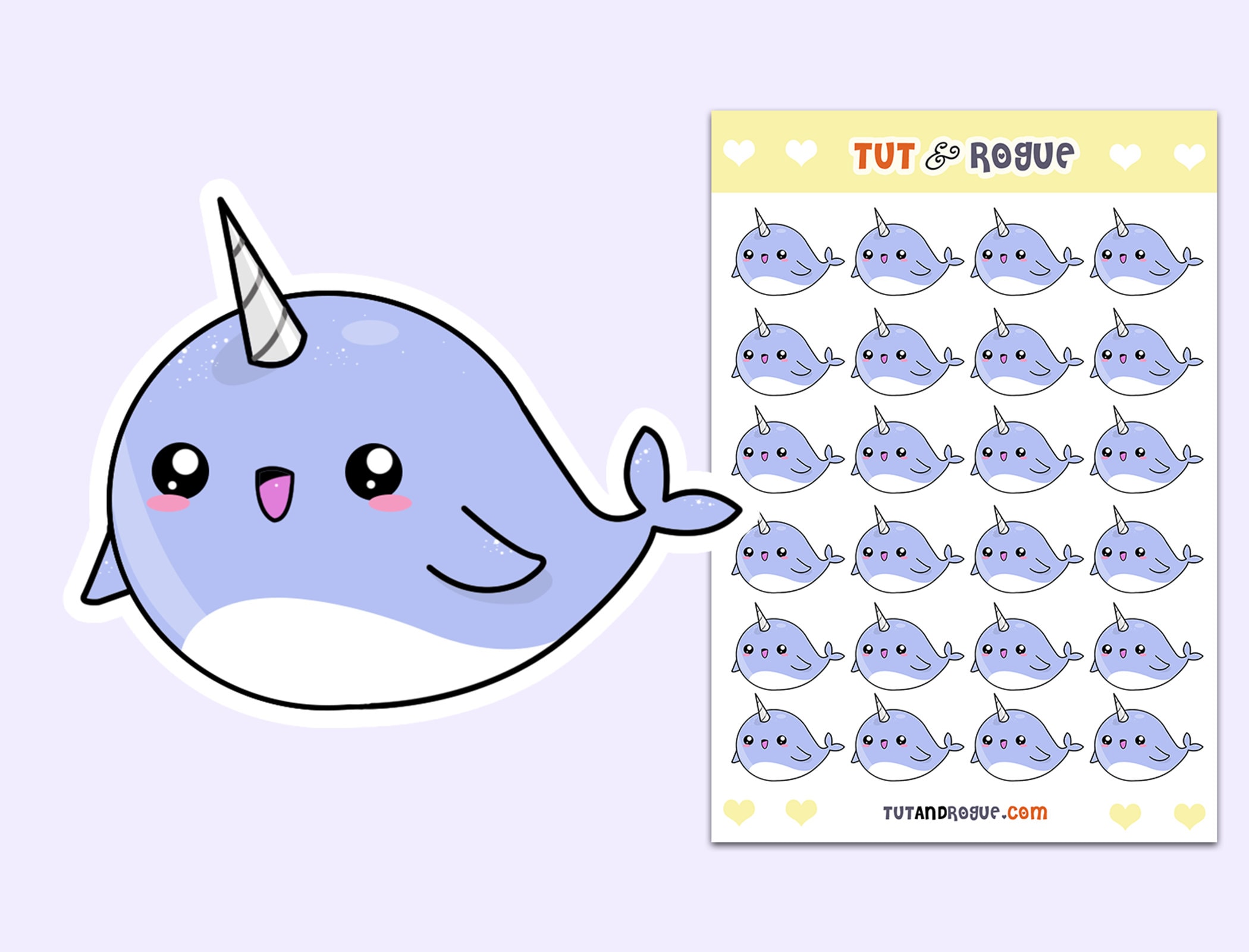 Narwhal Sticker Sheet | Etsy