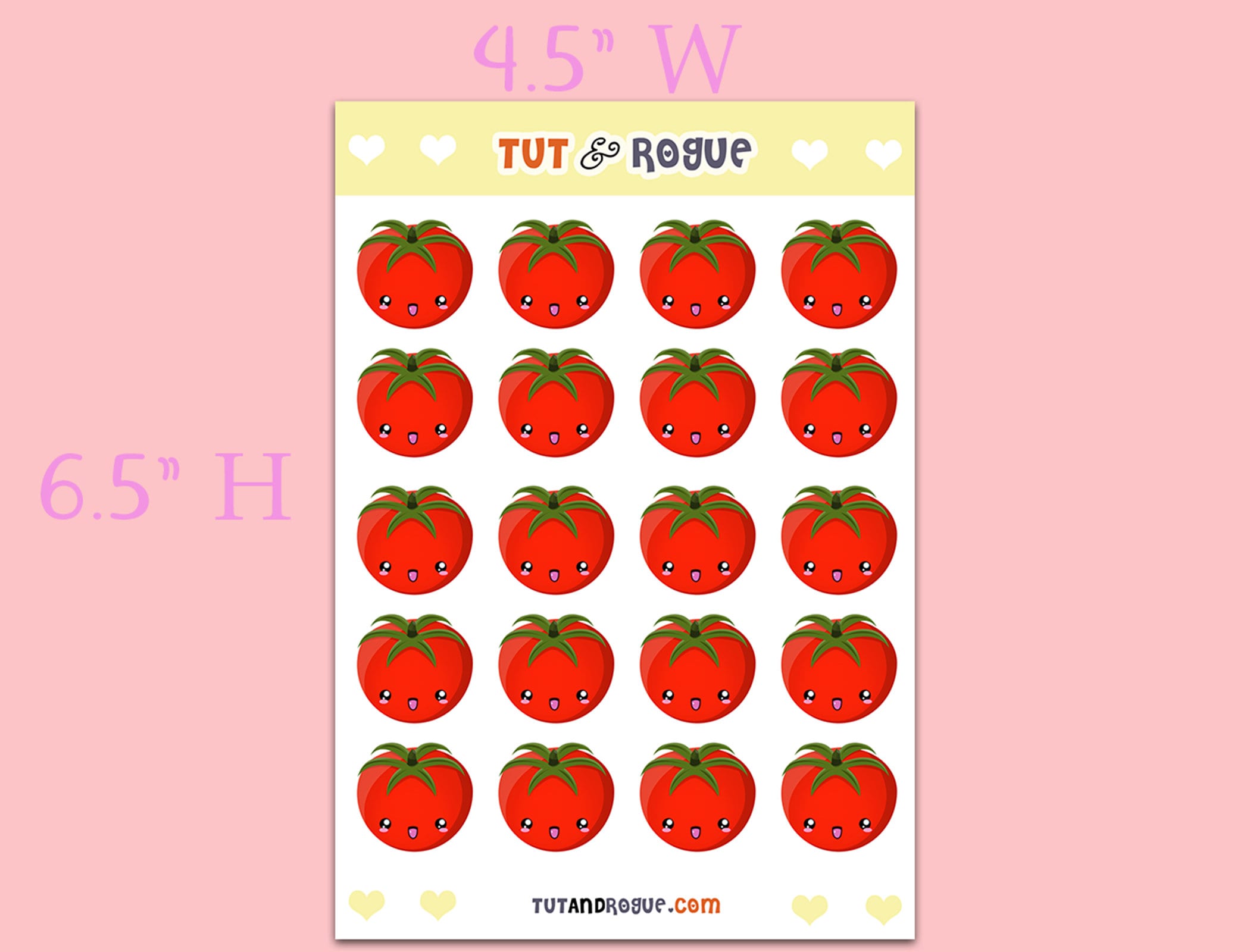 Tomato Sticker Sheet - Etsy