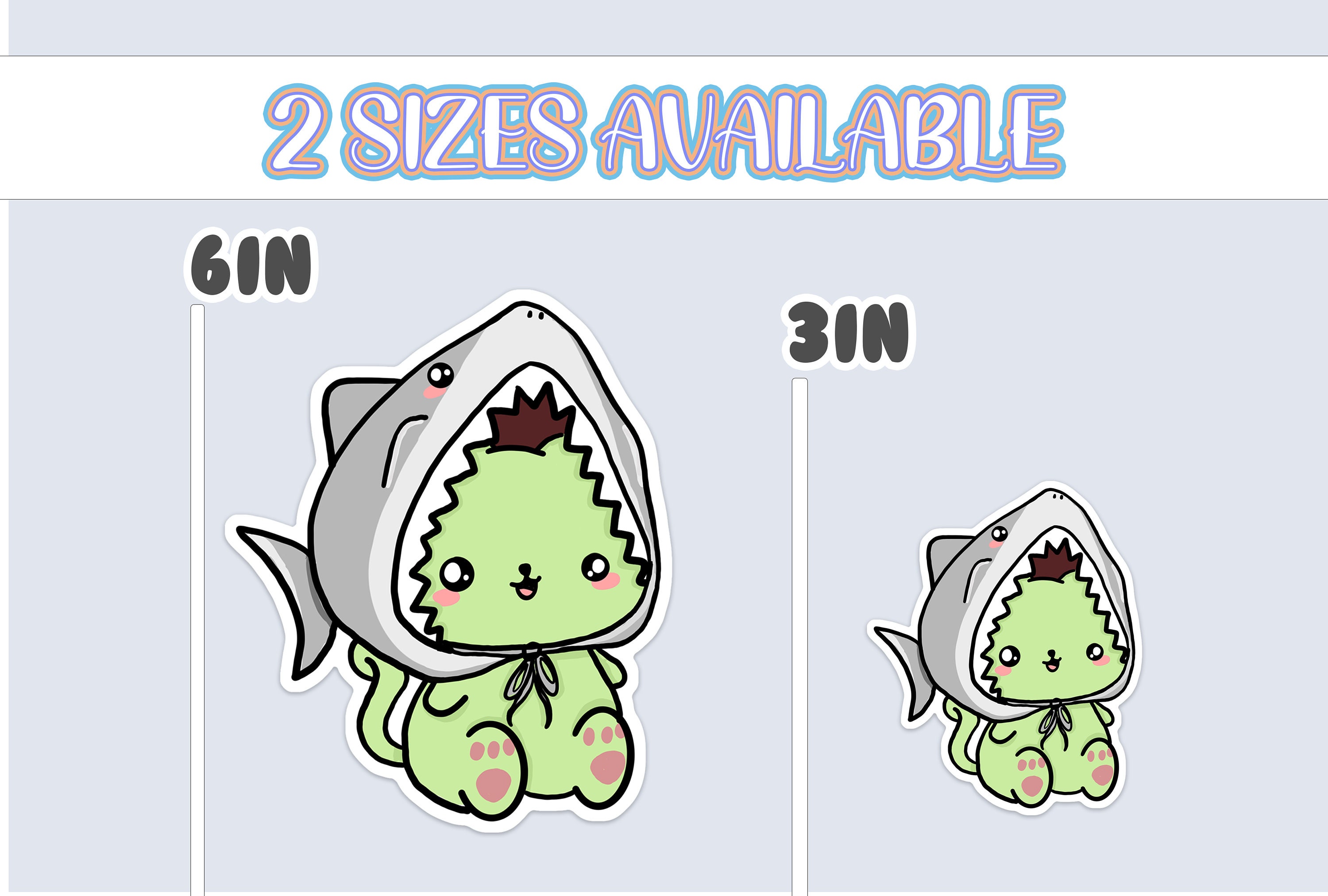 Cat Wearing Shark Hat Vinyl Sticker Waterproof Sticker Cat - Etsy