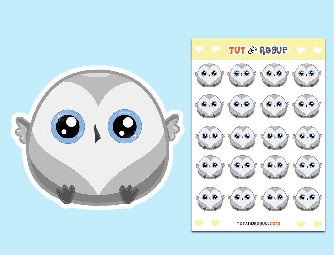 Owl Sticker Sheet - Etsy