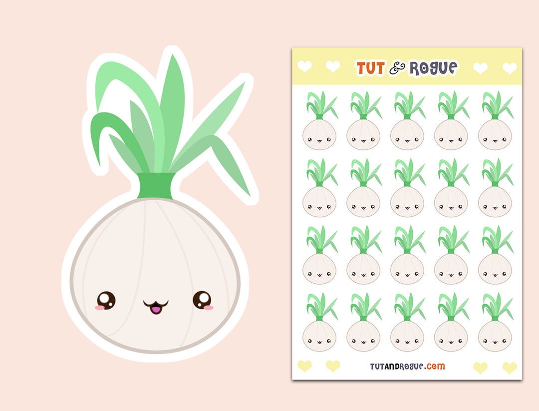 Onion Sticker Sheet - Etsy