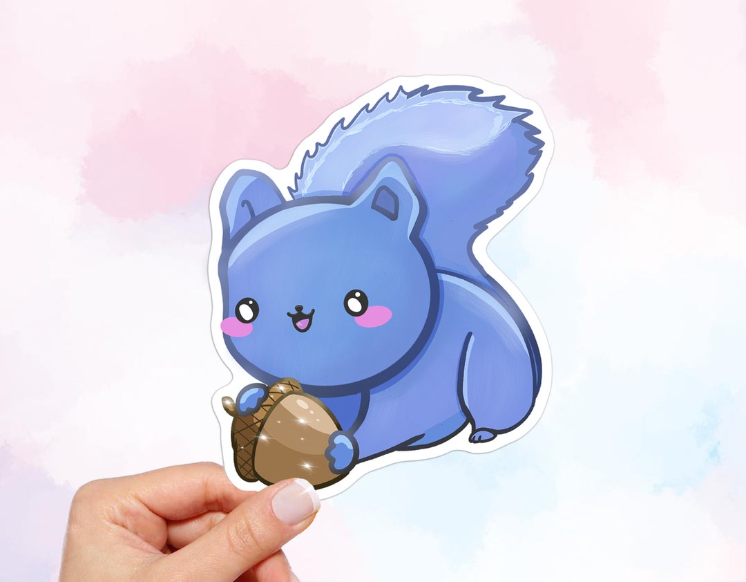 Squirrel Vinyl Sticker, Water Bottle Stickers, Flask Stickers, Laptop ...