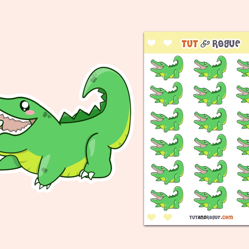 Crocodile Stickers - Etsy