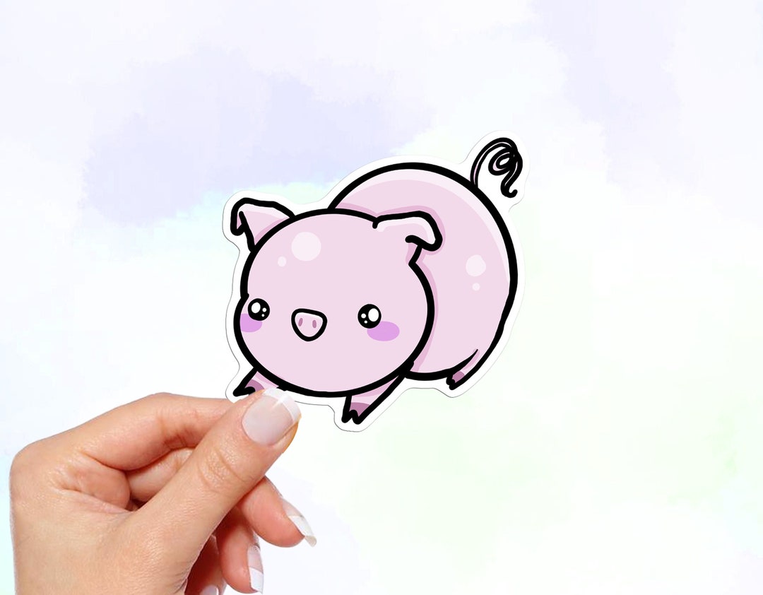 Pig Vinyl Sticker, Waterproof Sticker, Car Sticker, Laptop Sticker ...