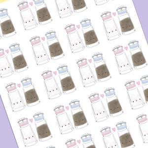 Salt and Pepper Sticker Sheet - Etsy