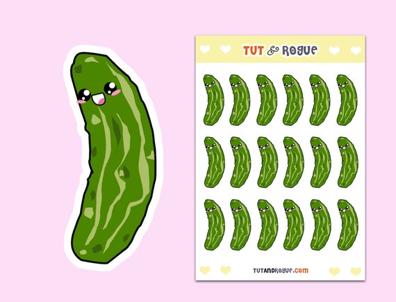 Pickle Sticker Sheet - Etsy