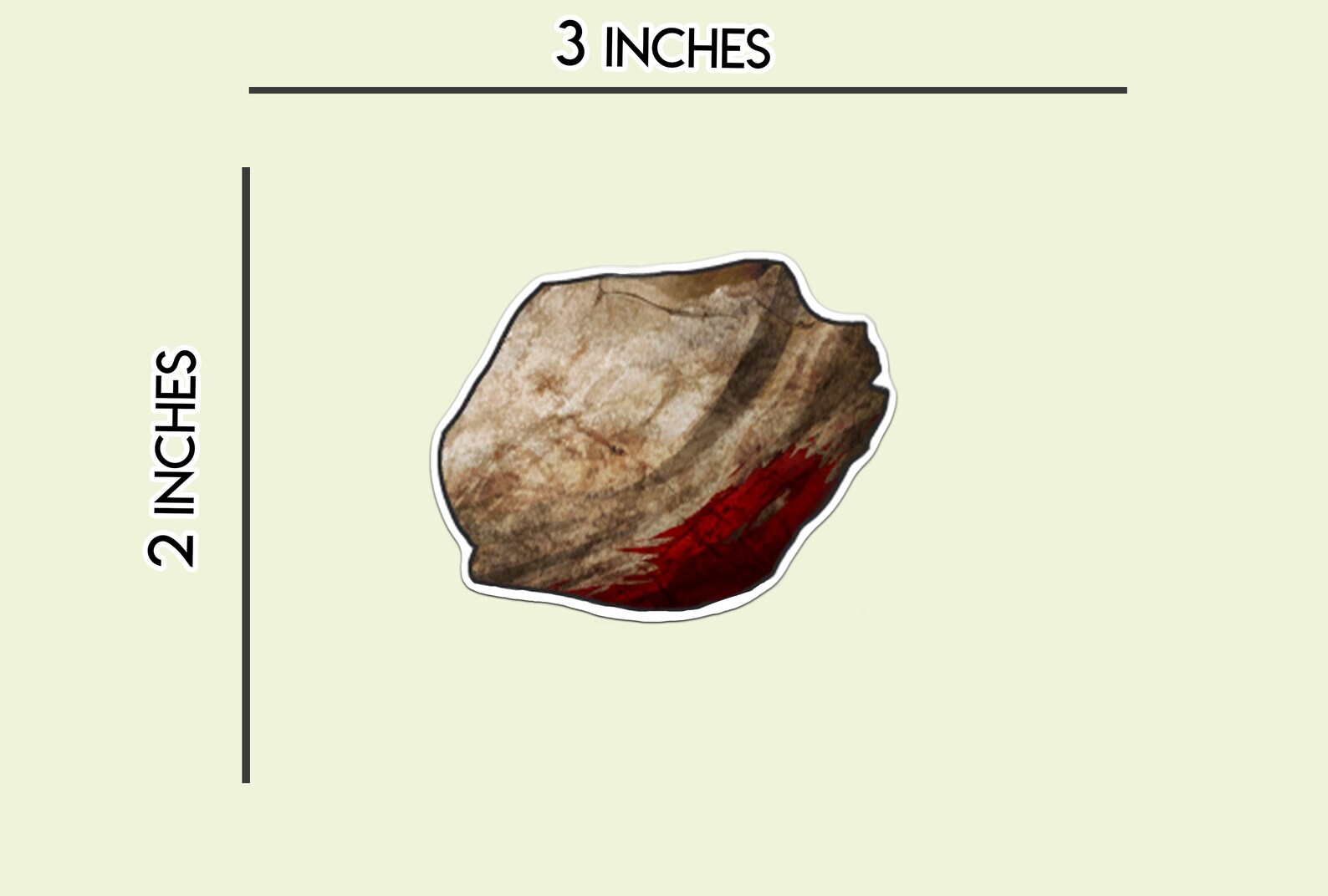 Rust Rock Sticker Video Game Rust Sticker | Etsy