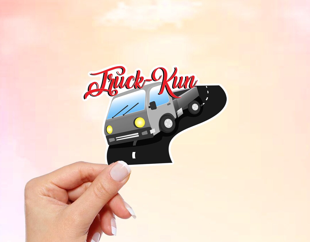 Truck-kun Vinyl Sticker, Waterproof Sticker, Water Bottle Sticker ...