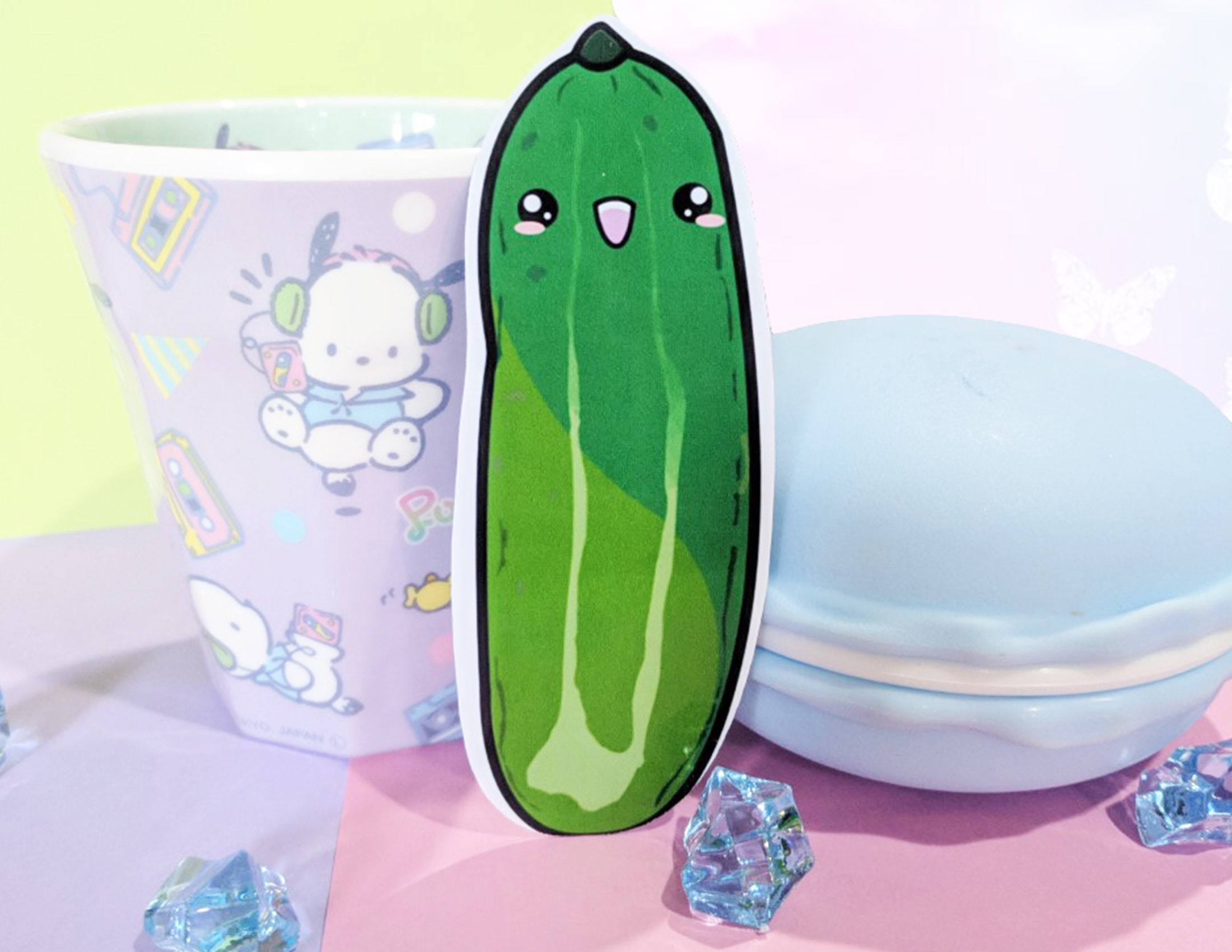 Cucumber Magnet, Kawaii Cucumber Magnet, Cute Magnet, Kawaii Magnet - Etsy