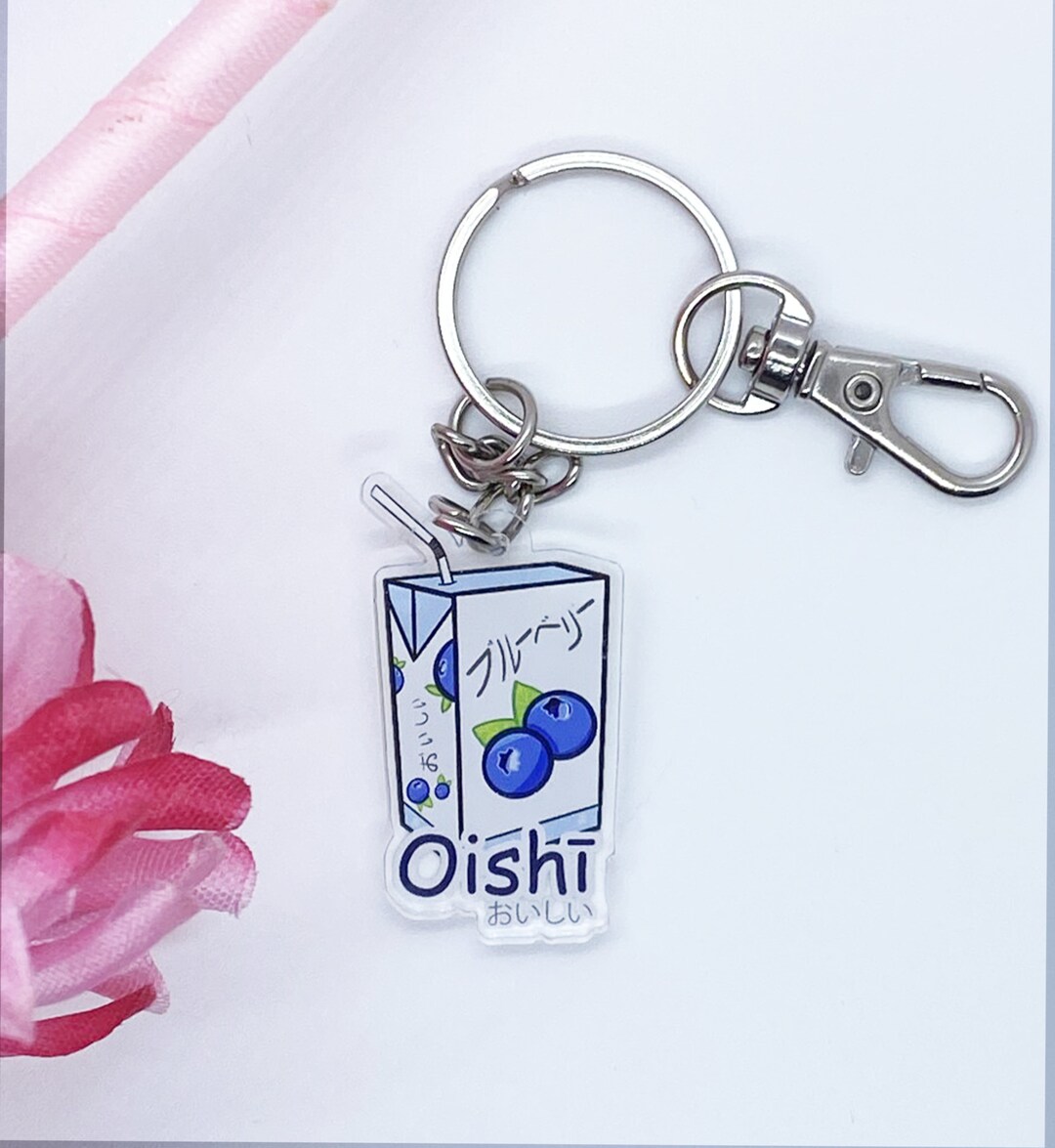 Kawaii Juice Box Keychain, Kawaii Keychain - Etsy