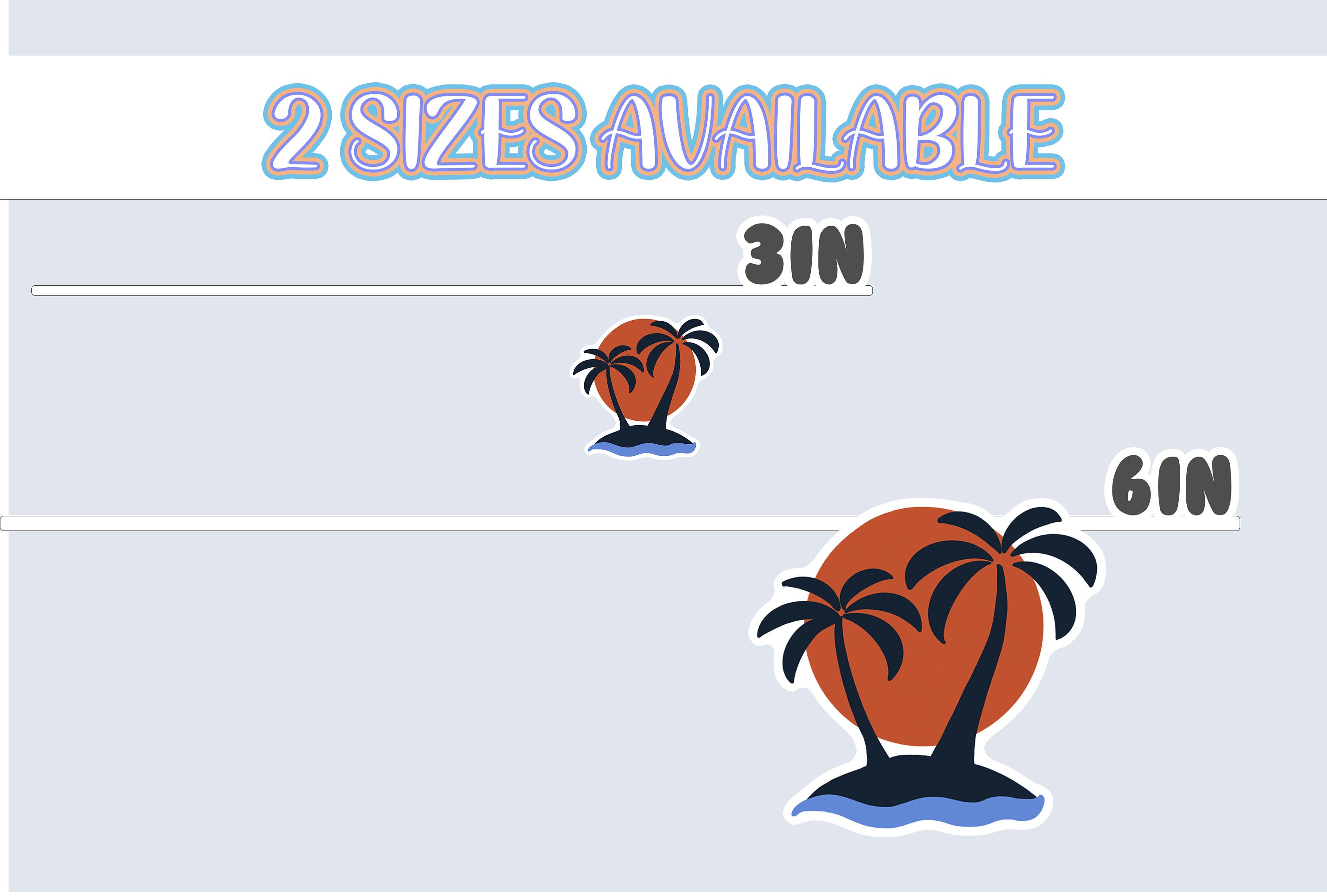 Palm Trees Vinyl Sticker Waterproof Sticker Laptop Sticker - Etsy