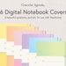 6 Digital Gradient Notebook Covers Goodnotes Notability - Etsy
