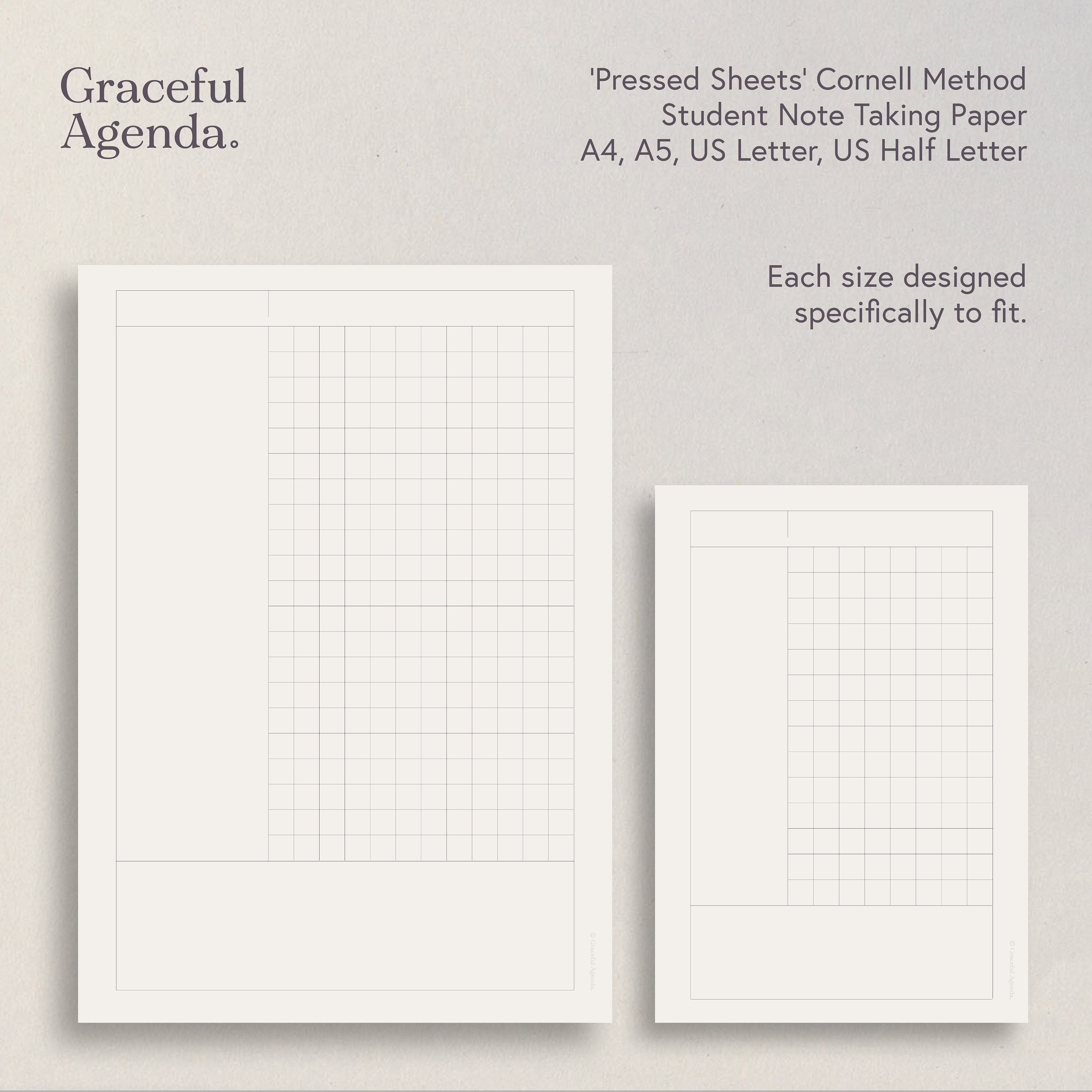 Cornell Method Note Paper, Student Notes, Note Taking, High School ...