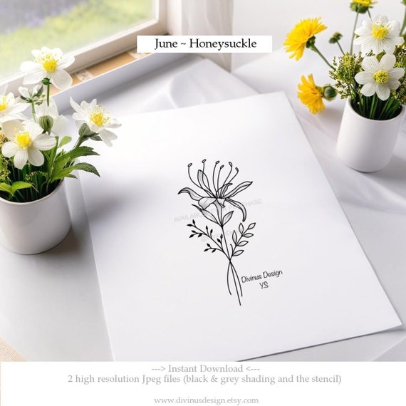 June birth flower tattoo - Bronctattooaus.com