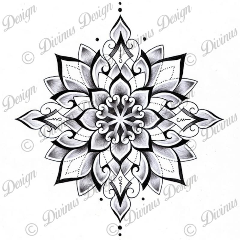 Mandala Tattoo - Etsy