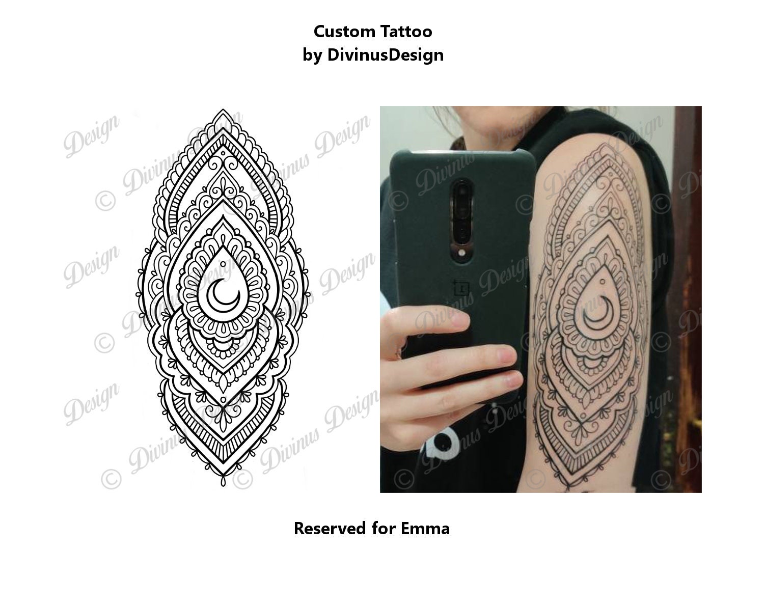 Custom Tattoo Design Tattoo Permit - Etsy Australia