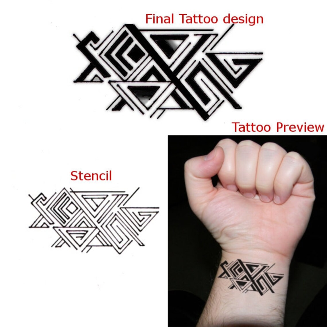 Custom Tattoo Design Tattoo Permit - Etsy