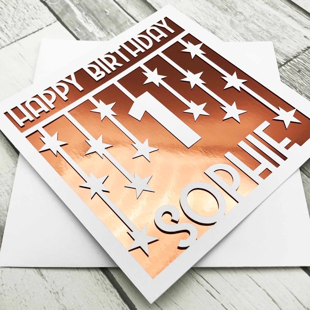 Personalised 1st Birthday Card Girl Custom 1st Birthday Card for Boy ...