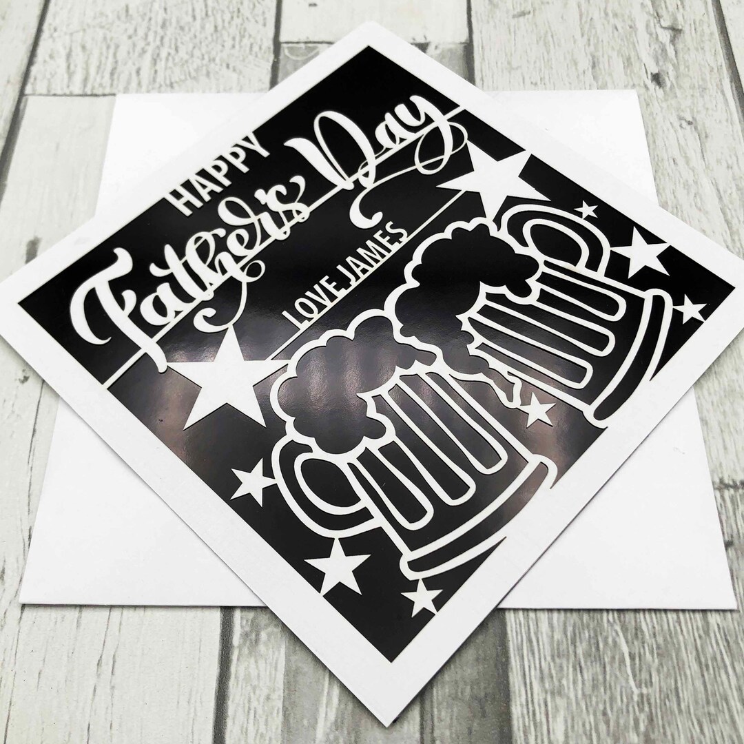 Personalised Fathers Day Card, Fathers Day Card From Daughter, Fathers ...