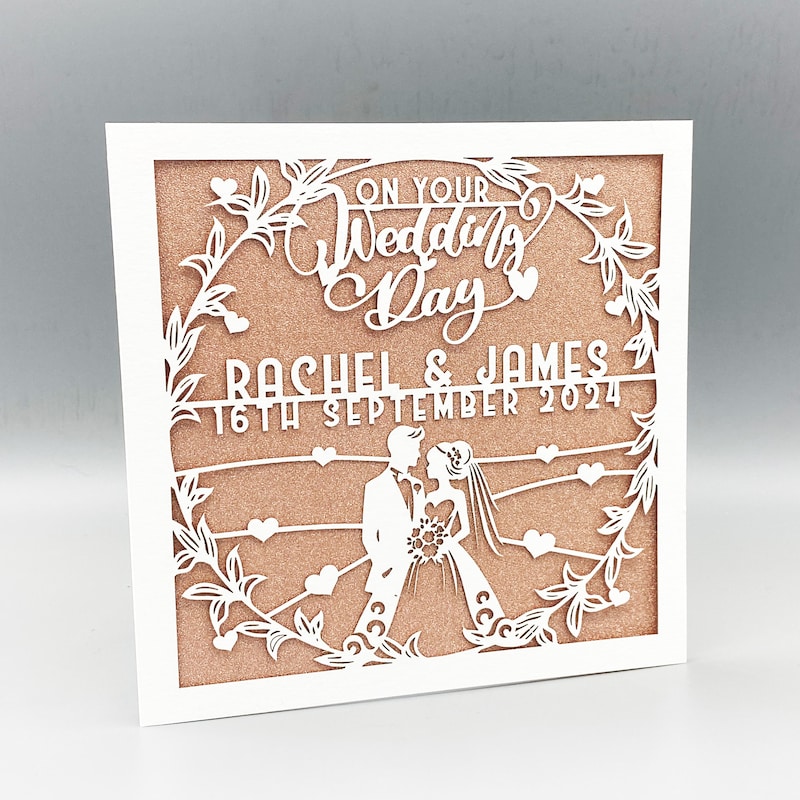 Wedding Papercut - Etsy UK