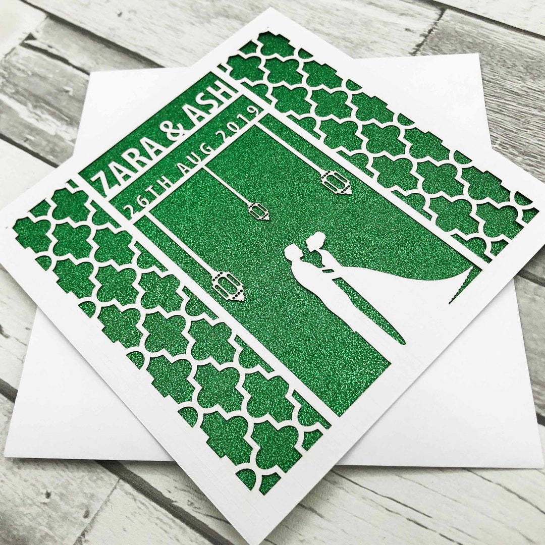 Personalised Muslim Wedding Card Muslim Wedding Gift Islamic - Etsy