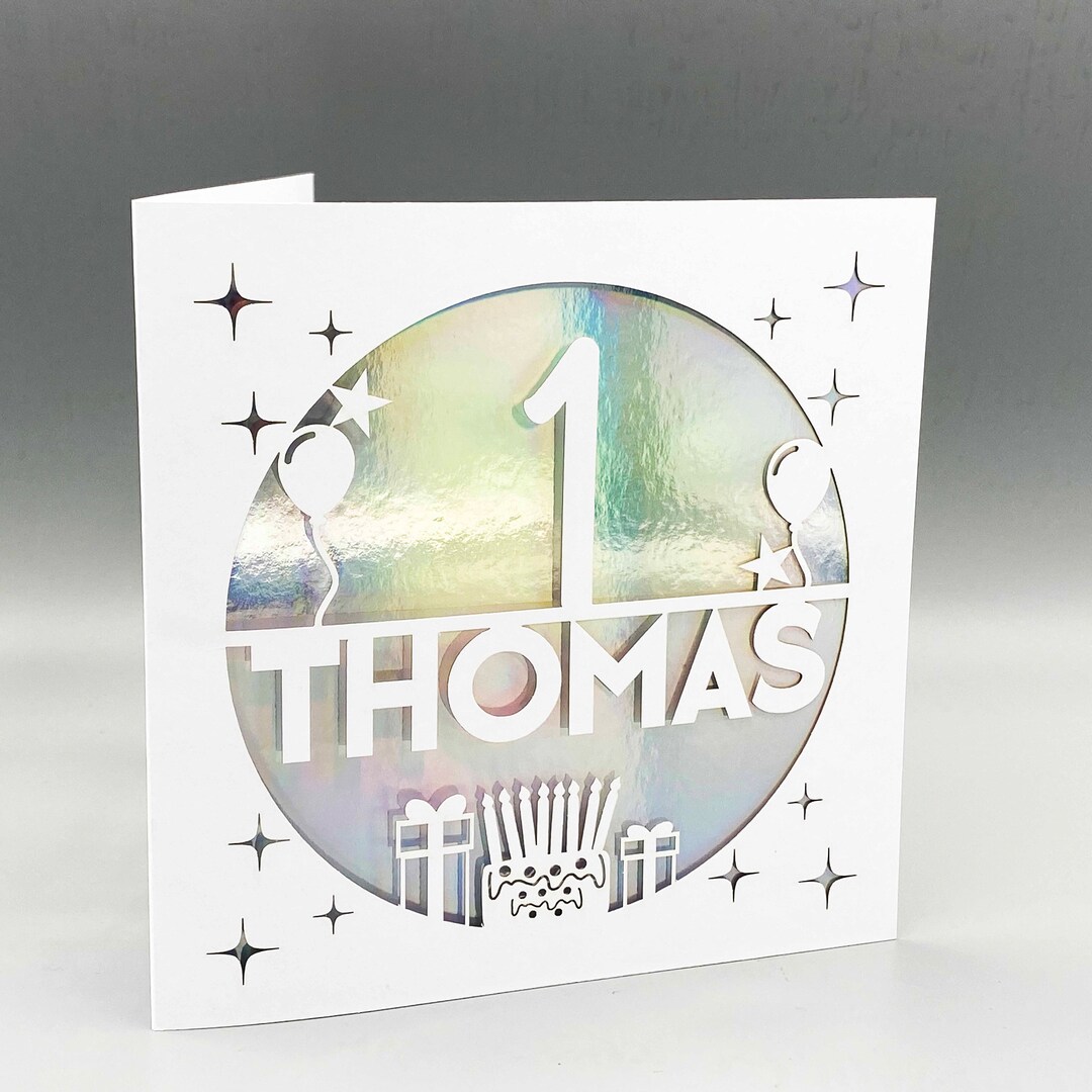 Personalised 1st Birthday Card Girl Custom 1st Birthday Card for Boy ...