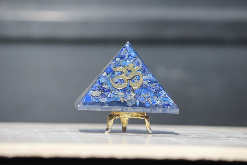 Blue Lapis Lazuli Orgonite Energy Pyramid Orgone Reiki Aura | Etsy