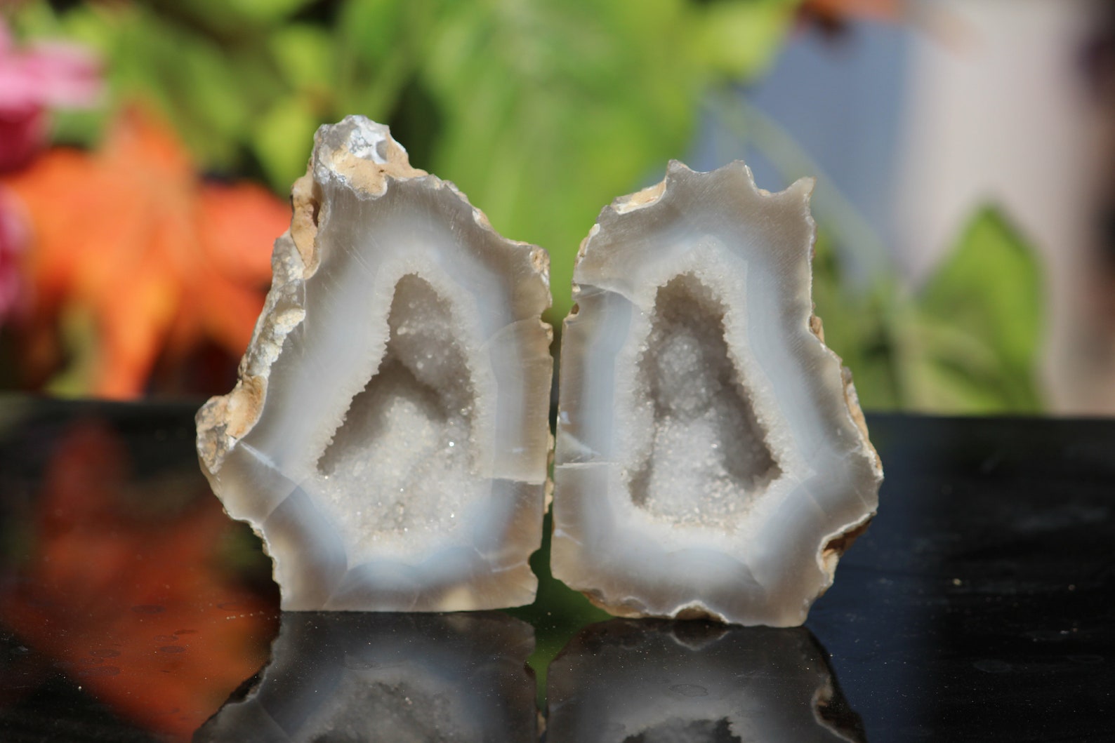 Grey Onyx Natural Crystal Geode Cave Home Decor Crystal - Etsy