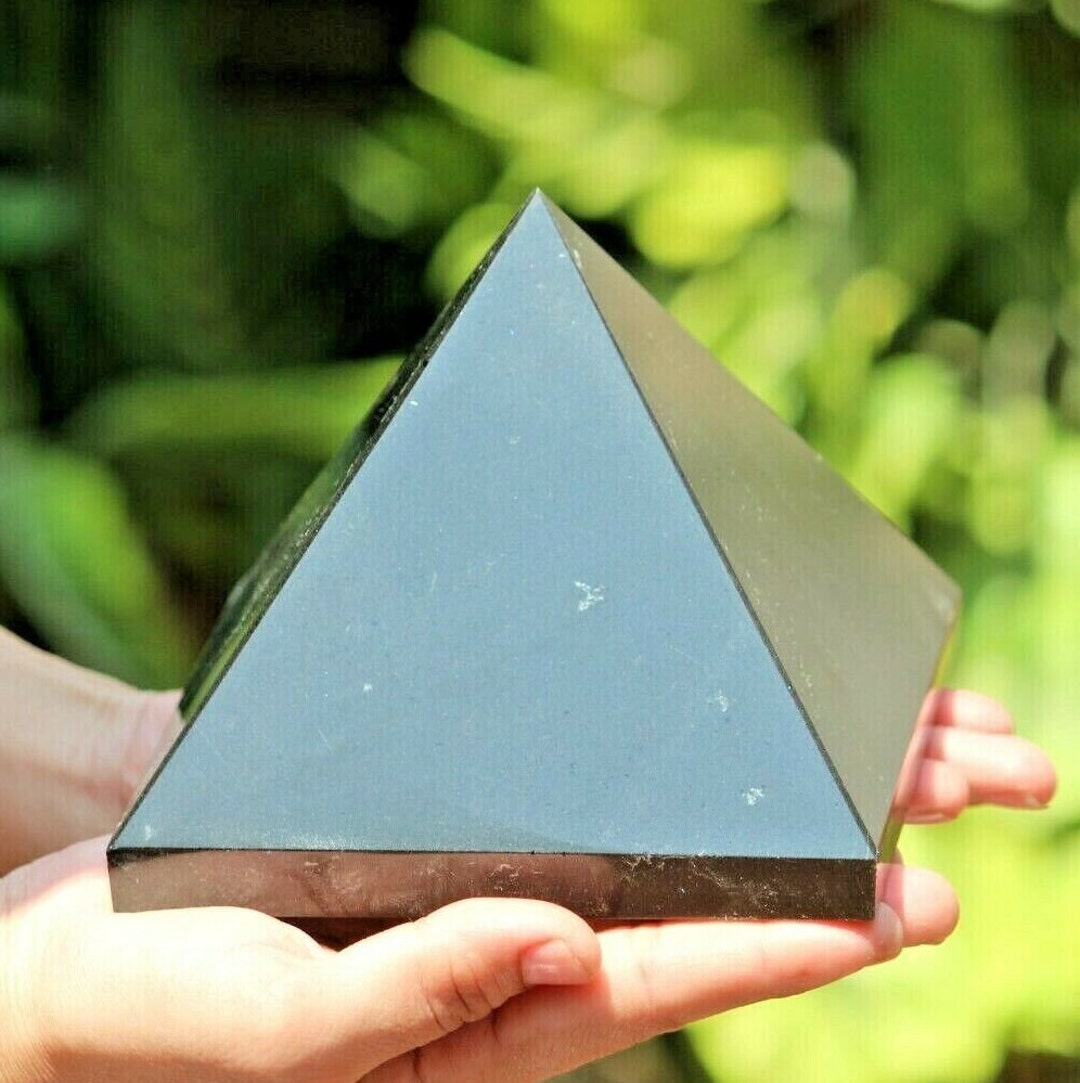 100MM MASSIVE Black Tourmaline Pyramid: Healing Chakra Stone, Home ...