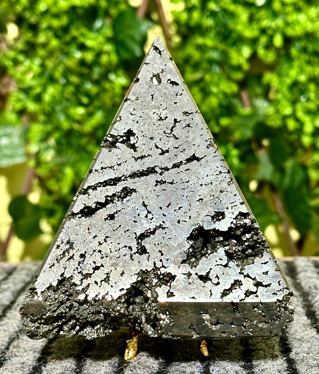 120MM Pyrite Healing Crystal Pyramid: Home & Office Decoration - Etsy