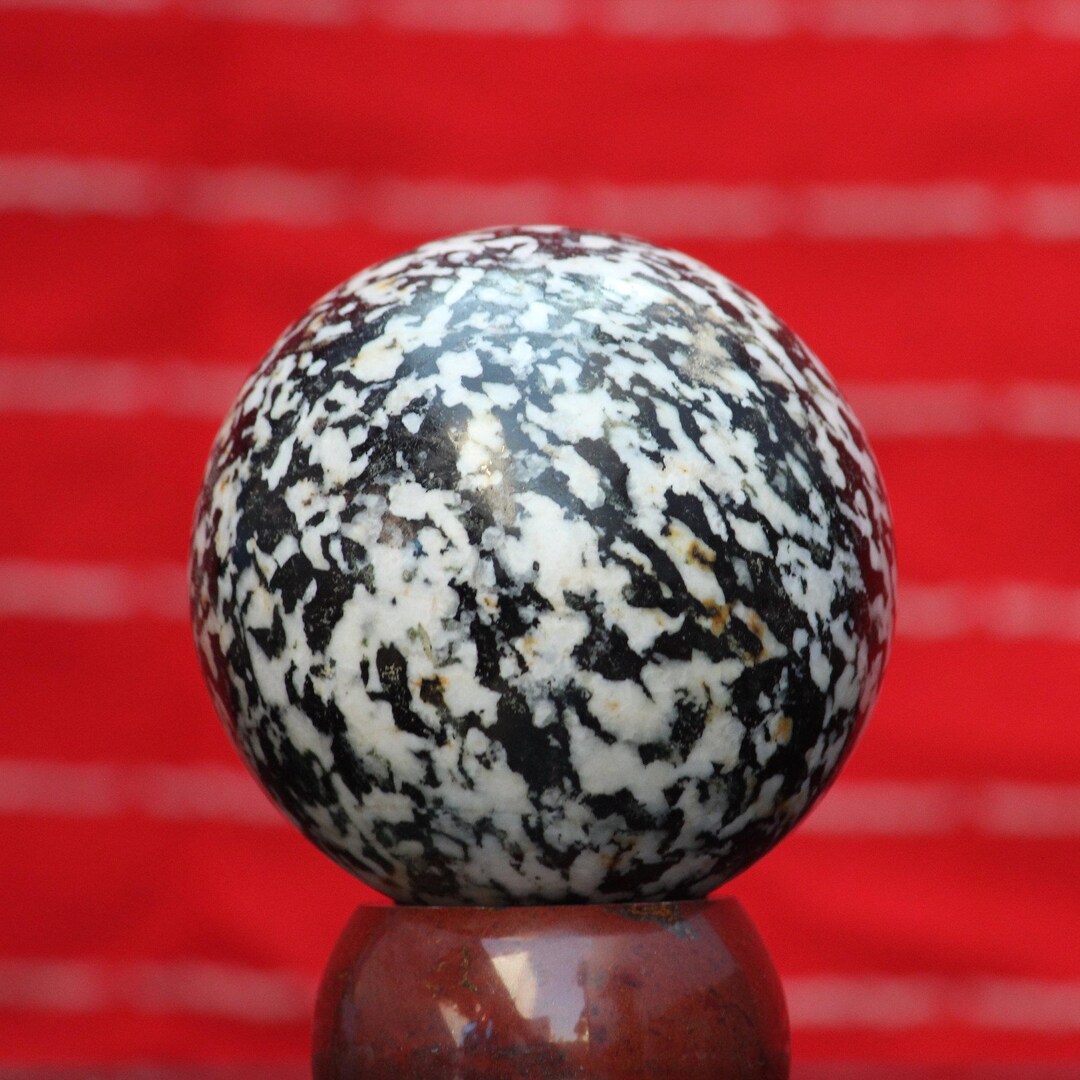 Huge 80MM Zebra Jasper Sphere: Chakra Meditation Stone Crystal Ball - Etsy
