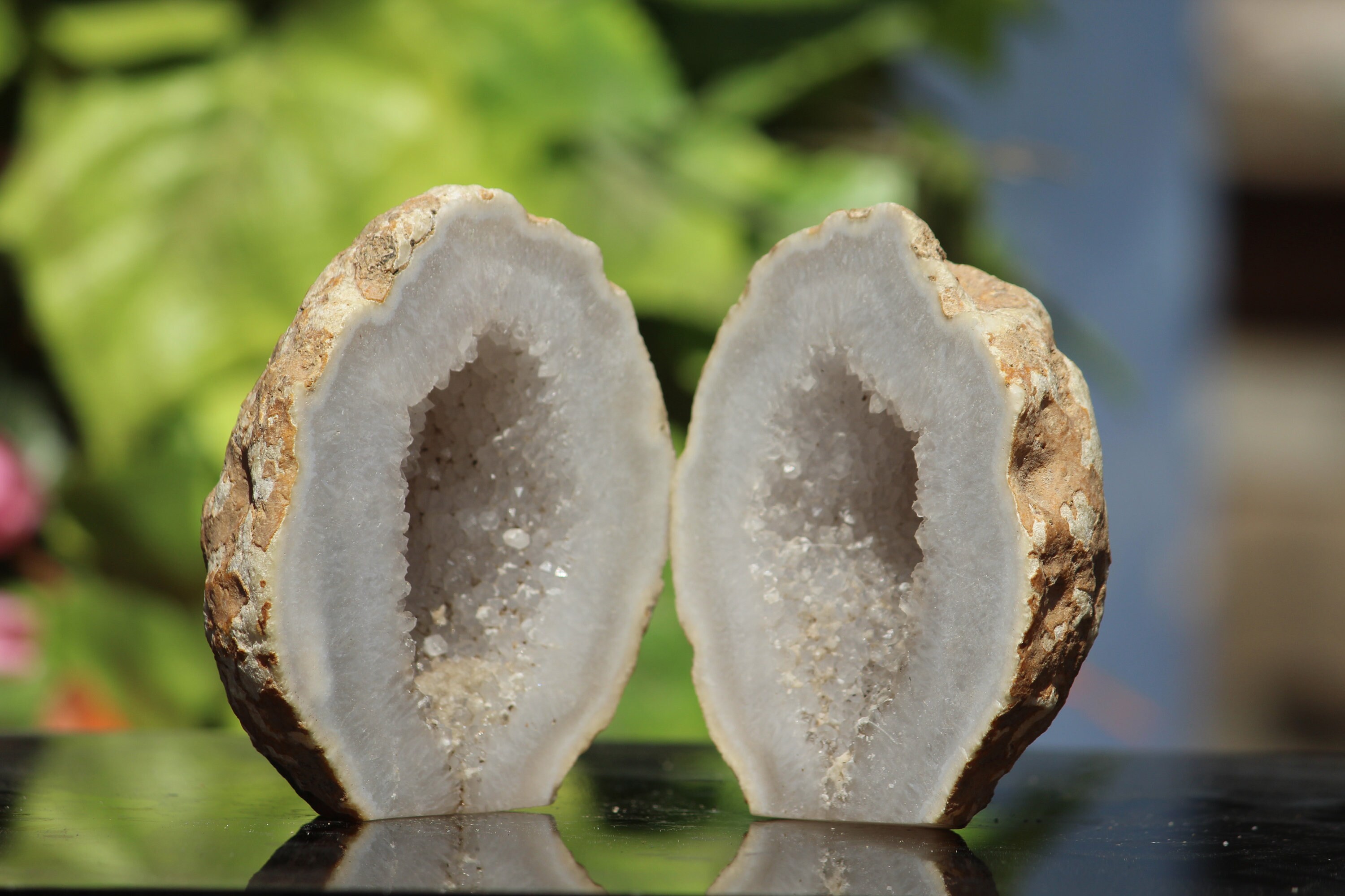 Natural Clear Quartz Geode Crystal Druzy Cluster Two Side - Etsy