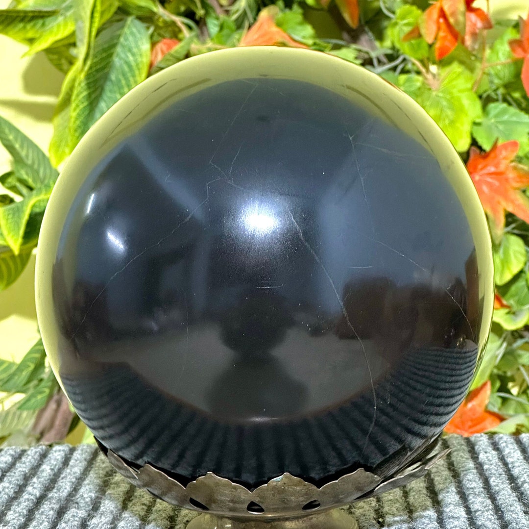 Amazing Large 255MM Natural Black Tourmaline Sphere Metaphysical Power ...
