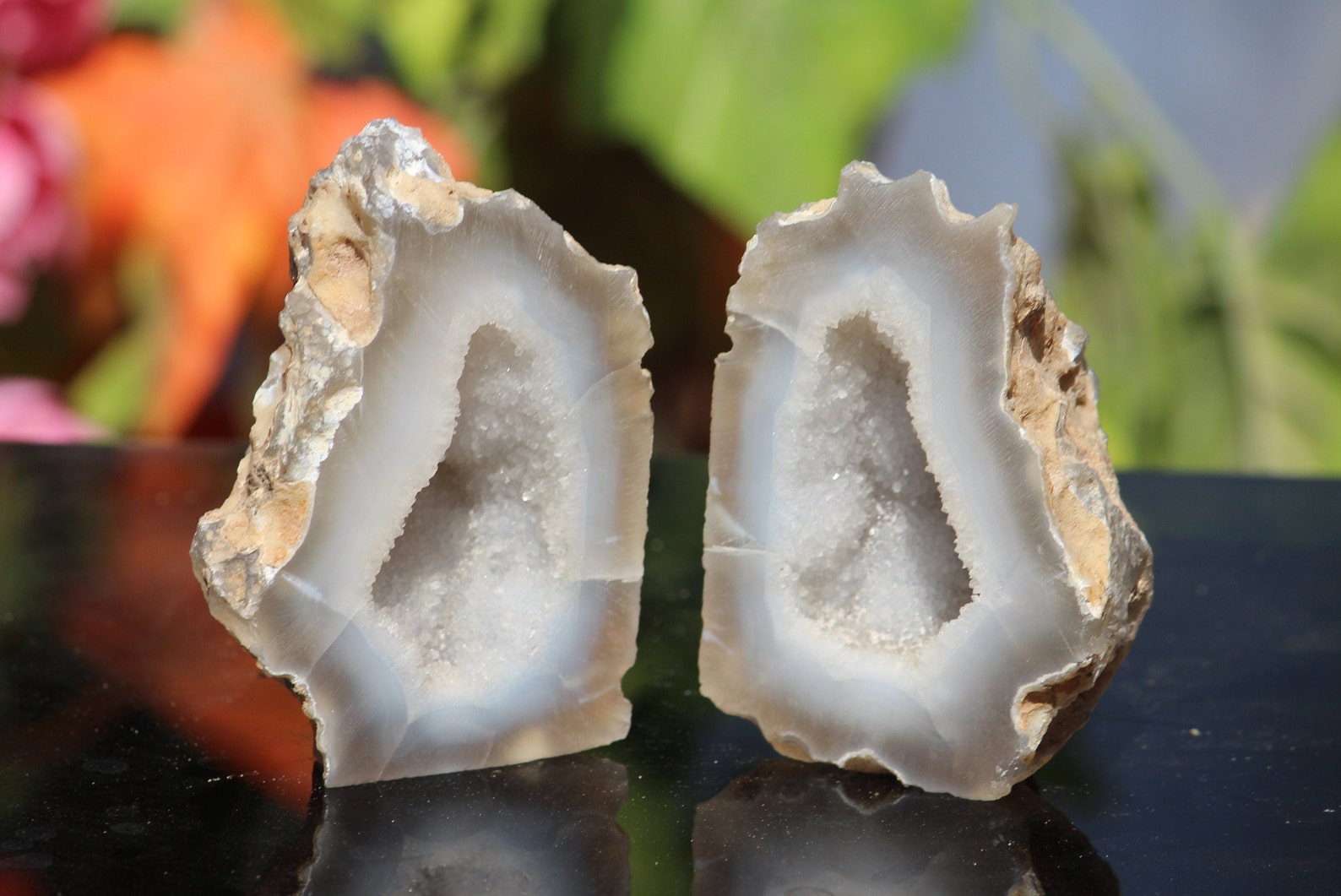 Grey Onyx Natural Crystal Geode Cave Home Decor Crystal - Etsy