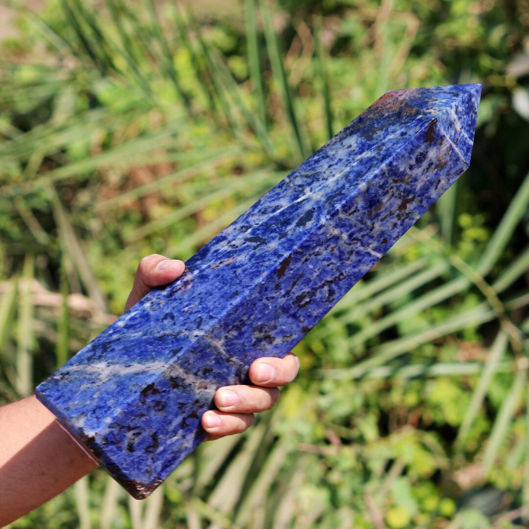 35CM Blue Sodalite Stone Healing Chakra, Sodalite Generator, Self ...