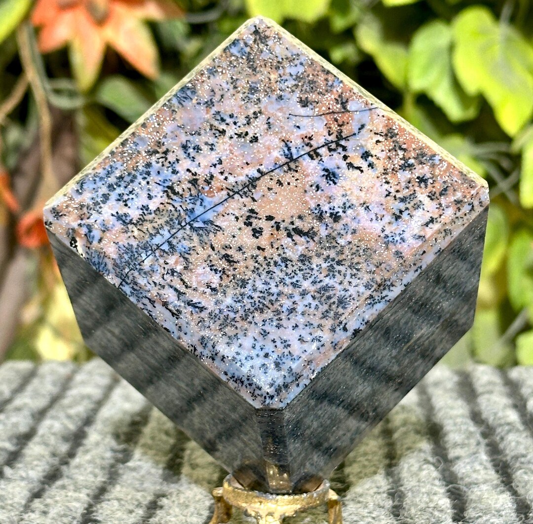 Large 80MM Dendritic Jasper Cube: Tree Agate Stone, Home Decorative - Etsy