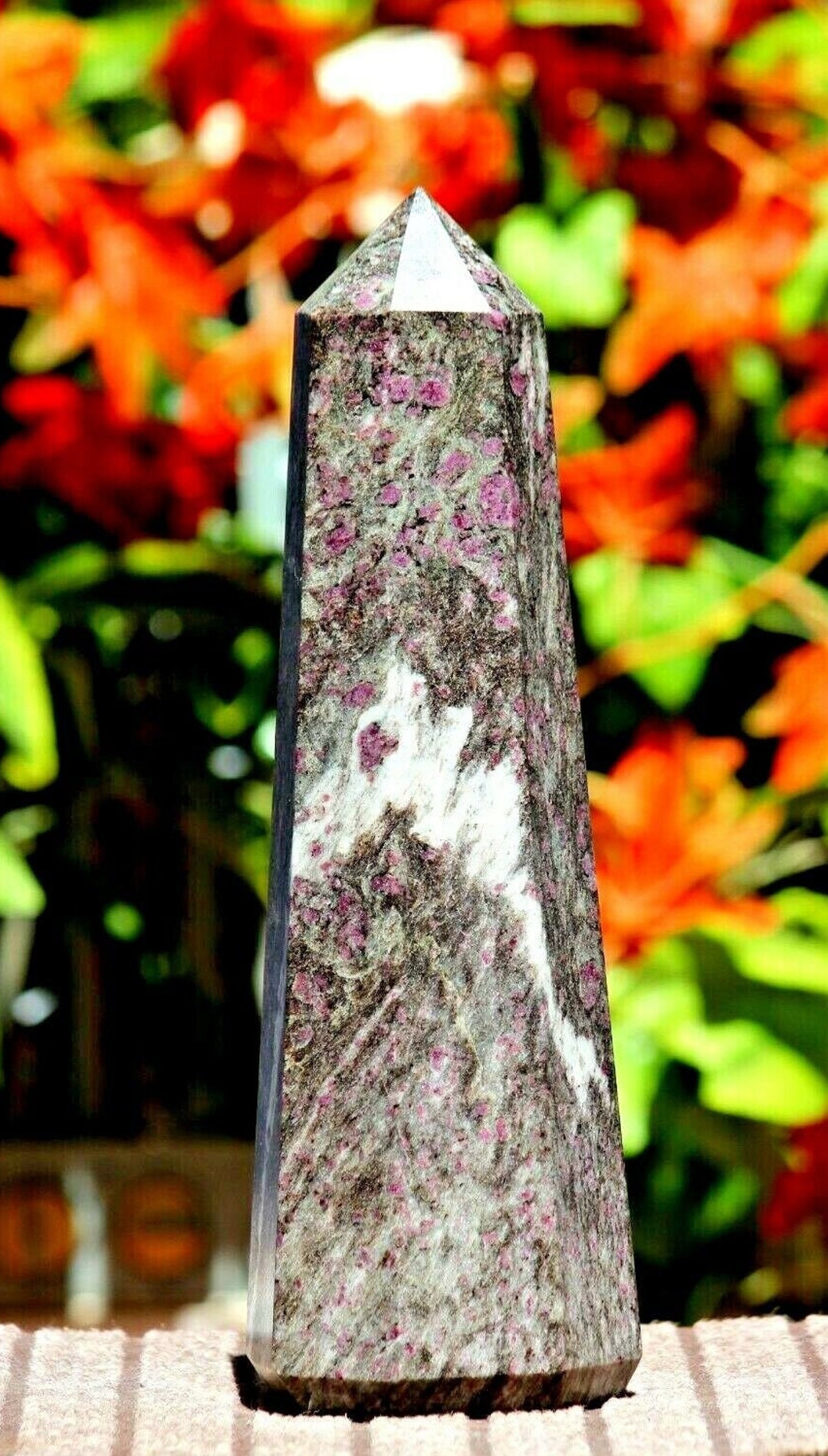 35CM Amazing Large Ruby in Spinel Matrix Tower Metaphysical Healing ...