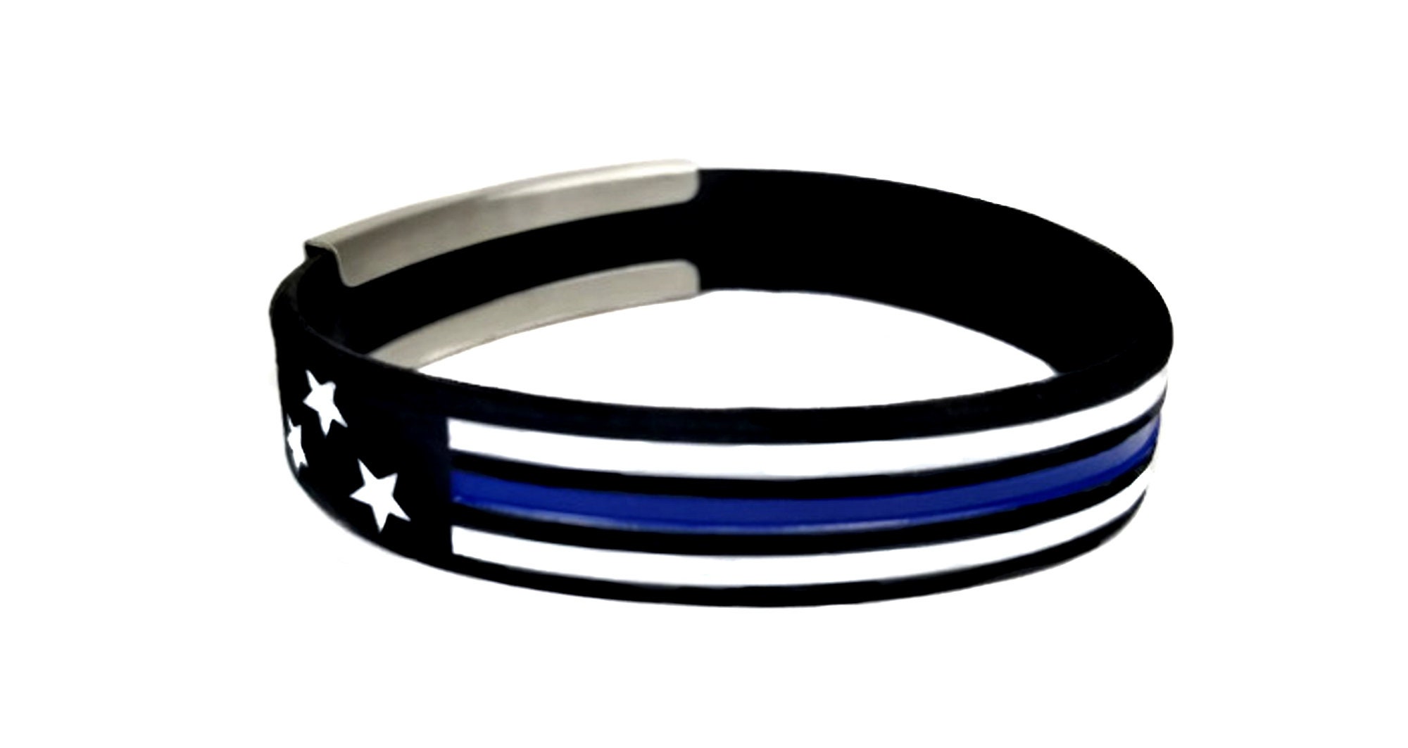 Police Officer End of Watch Custom Thin Blue Line Bracelet - Etsy