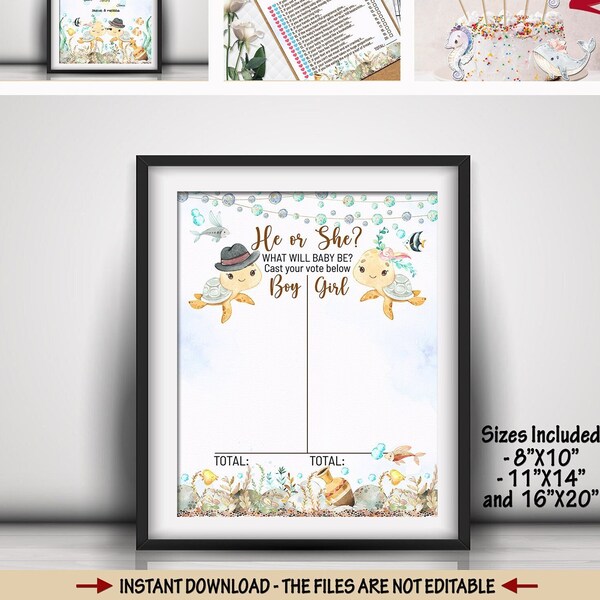 Under the Sea Gender Reveal - Etsy