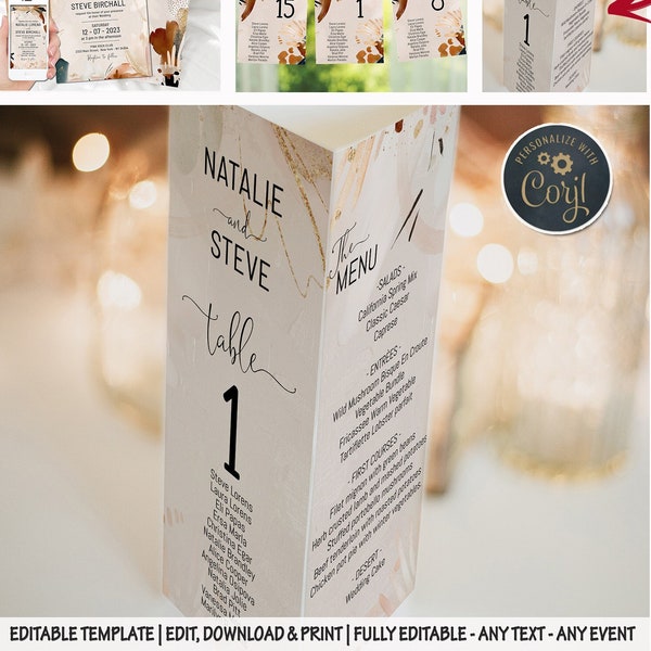 Wedding Folded Table Numbers - Etsy