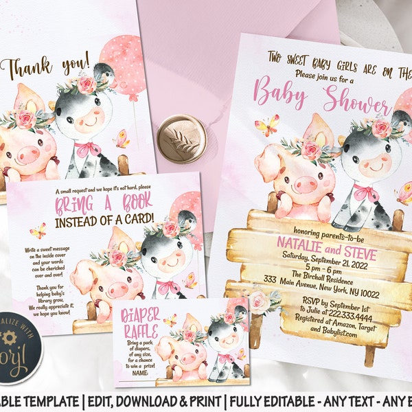 Pig Baby Shower - Etsy